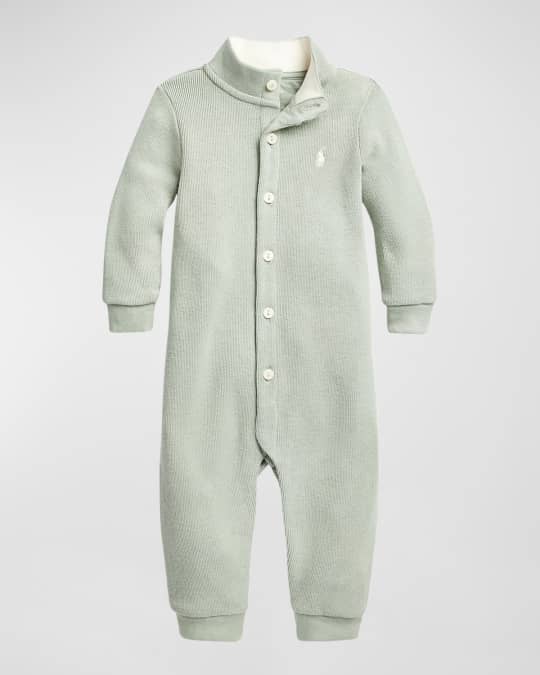 Ralph Lauren Childrenswear Boy's French-Rib Mock-Neck One-Piece ...