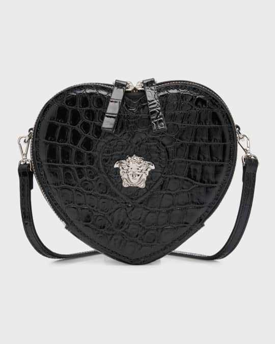 Versace Girl's Leather Heart-Shaped Bag | Neiman Marcus