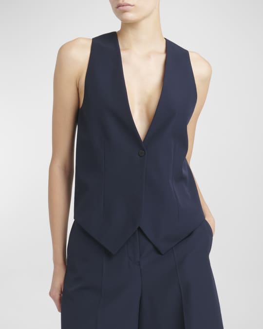 Ferragamo Single-Breasted Vest | Neiman Marcus