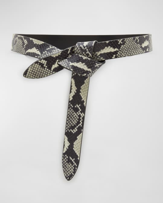 Isabel Marant Lecce Leather Pull-Through Belt | Neiman Marcus