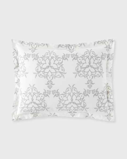 John Robshaw Kajal Gray Standard Sham | Neiman Marcus