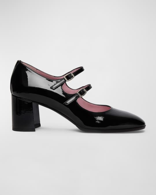 CAREL Alice Patent Mary Jane Duo Pumps | Neiman Marcus