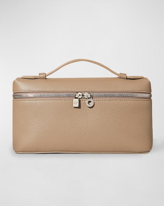 Loro Piana Extra Pocket L19 Leather Pouch | Neiman Marcus