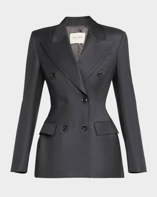 Salon 1884 Milles Double-Breasted Blazer Jackets | Neiman Marcus