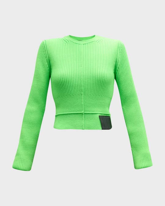 Marc Jacobs Femme Crewneck Rib Sweater | Neiman Marcus