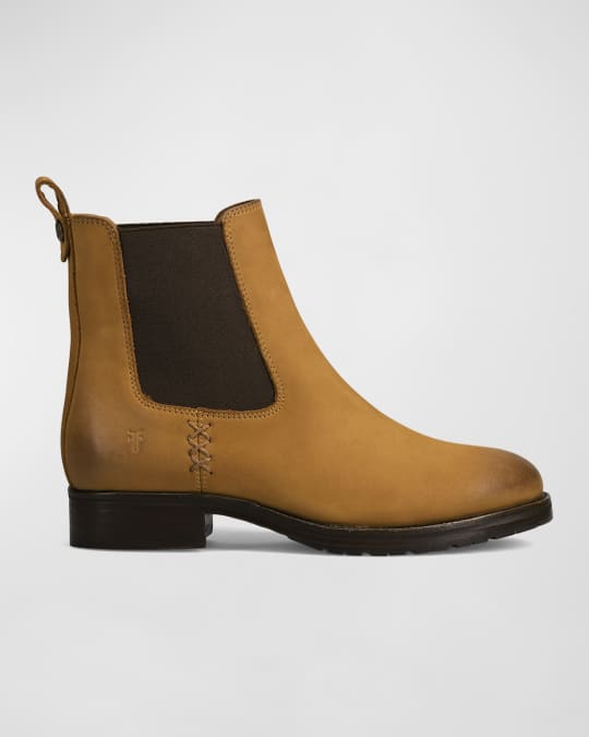 Frye Melissa Leather Chelsea Booties | Neiman Marcus
