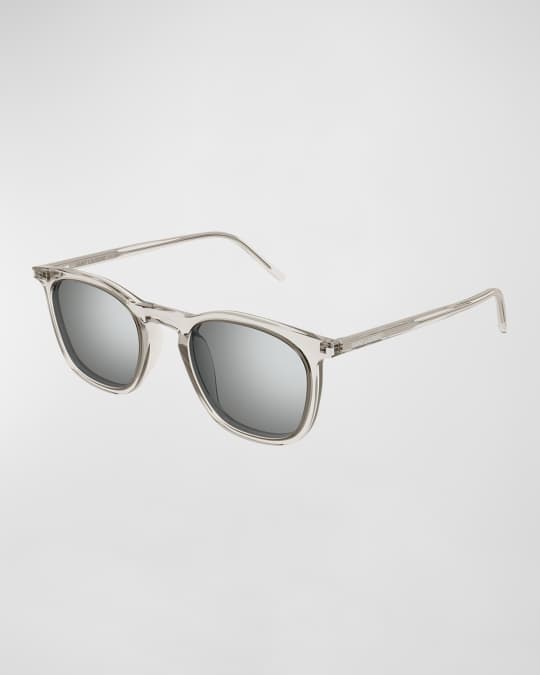 Saint Laurent Men's SL 623 Acetate Square Sunglasses | Neiman Marcus