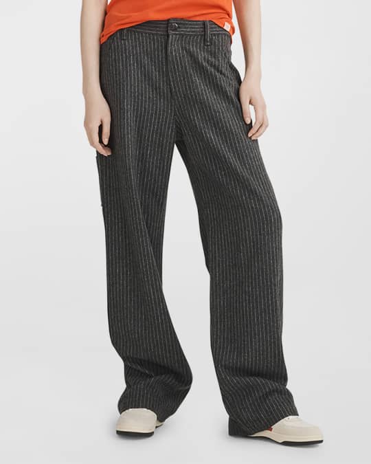 Rag & Bone Sid Relaxed Italian Wool Carpenter Pants | Neiman Marcus