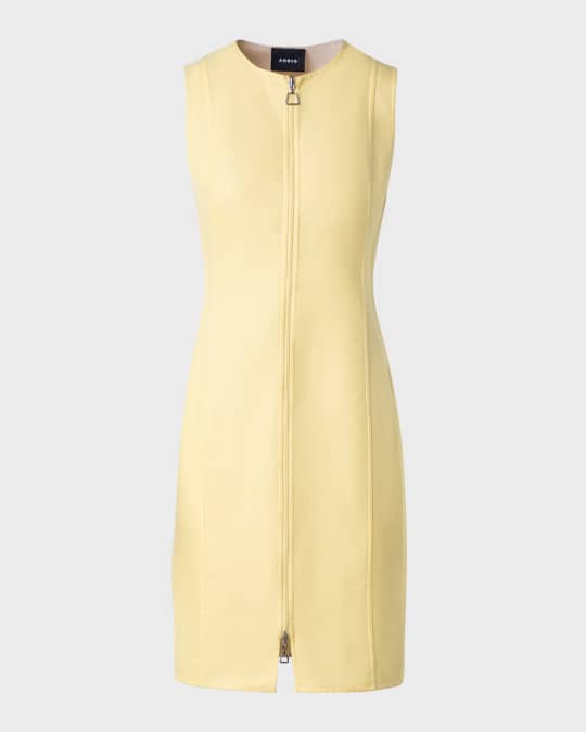 Akris Reversible Double-Face Cotton Sheath Dress | Neiman Marcus