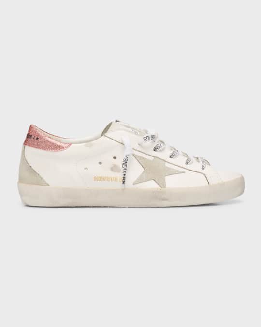 Golden Goose Super-Star Mixed Leather Low-Top Sneakers | Neiman Marcus