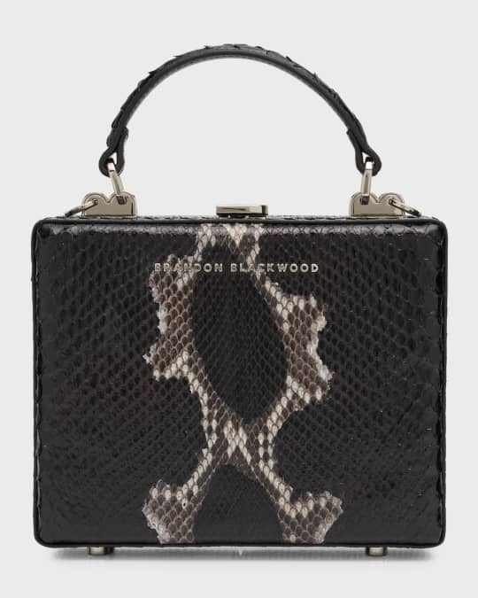 Brandon Blackwood Kendrick Trunk Python Top-Handle Bag | Neiman Marcus