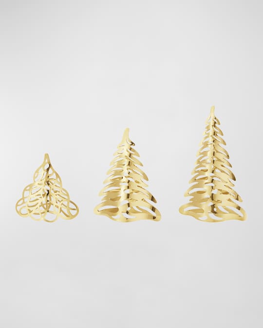 Georg Jensen 2023 18K Gold-Plated Table Trees, Set of 3 | Neiman Marcus