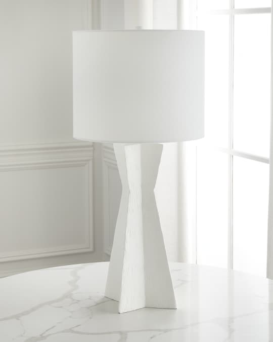 Old World Design Millington White Gesso Lamp | Neiman Marcus