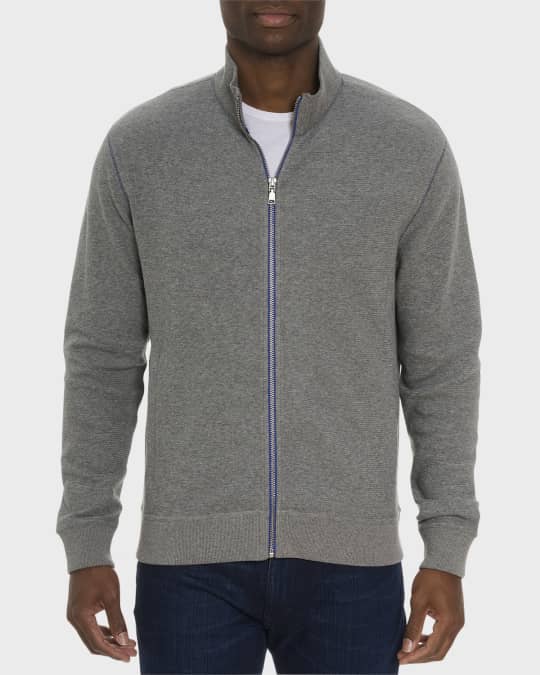Robert Graham Men's Moser Knit Full-Zip Sweater | Neiman Marcus