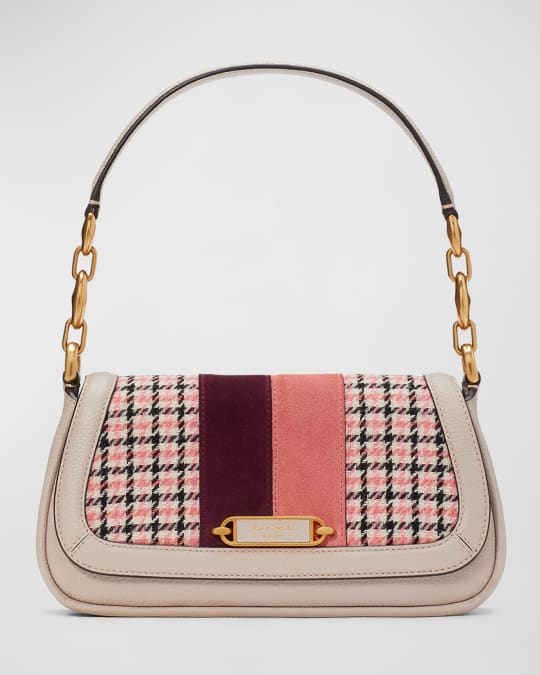 kate spade new york gramercy small racing stripe plaid shoulder bag ...