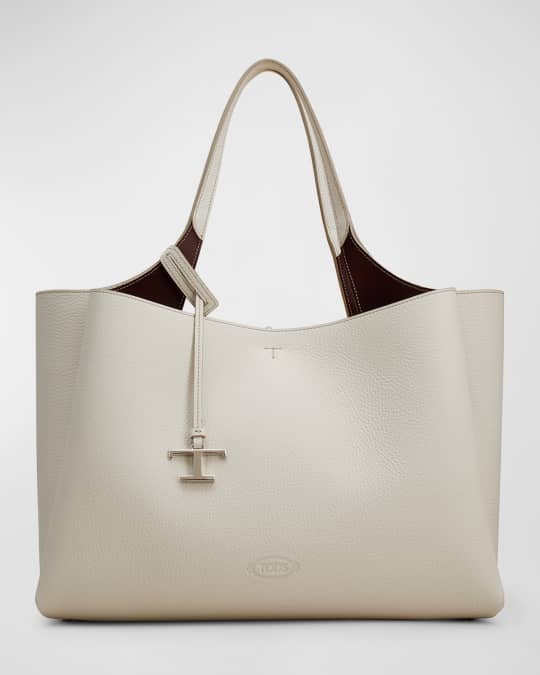 Tod's Medium Leather Tote Bag | Neiman Marcus