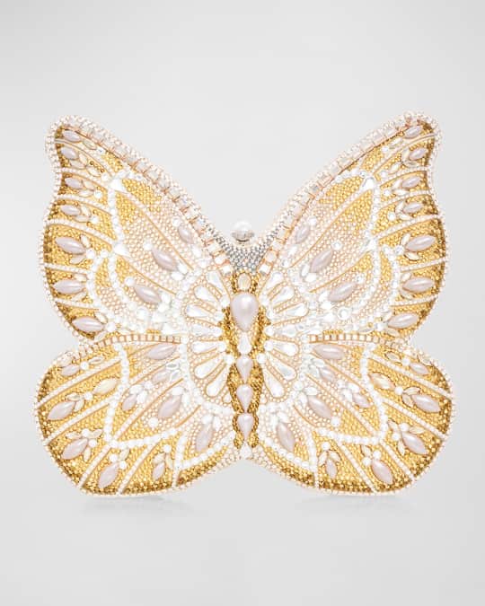 Judith Leiber Couture Pearly Butterfly Clutch Bag | Neiman Marcus