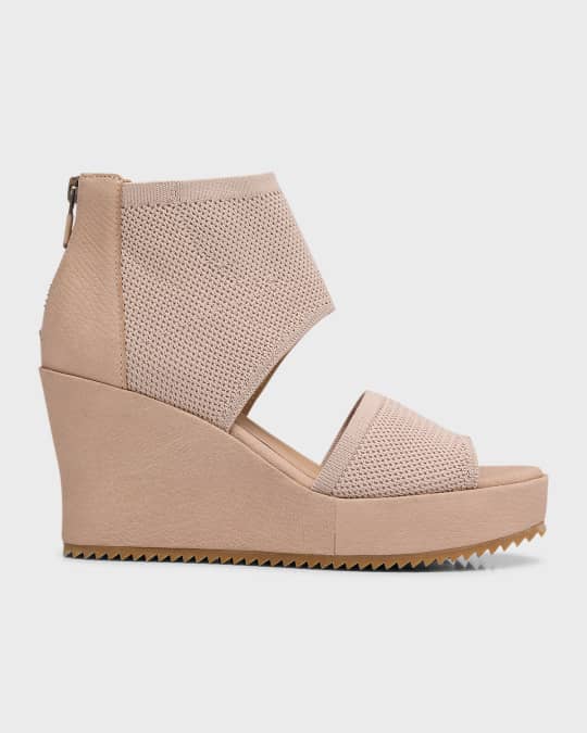 Eileen Fisher Leto Knit Wedge Sandals | Neiman Marcus