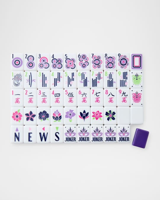 OH MY MAHJONG Lilac Soiree Tiles | Neiman Marcus