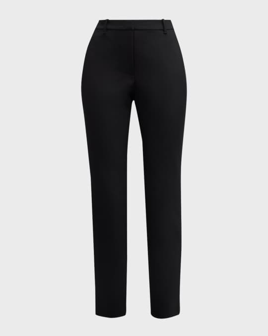 Lafayette 148 New York Essex Mid-Rise Cropped Straight-Leg Pants ...