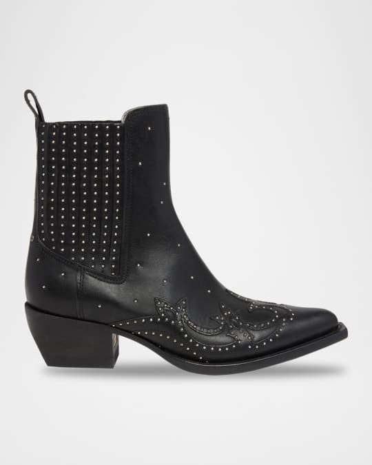 Golden Goose Debbie Beatles Studded Chelsea Boots | Neiman Marcus
