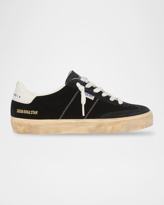 Golden Goose Soul Star Velvet Suede Low-Top Sneakers | Neiman Marcus