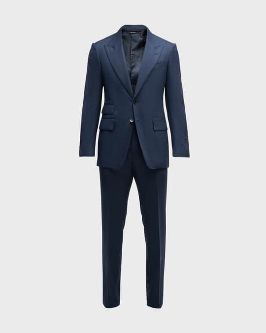 TOM FORD Men's Shelton Sharkskin Stretch Suit | Neiman Marcus