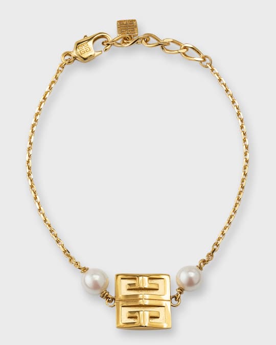 Givenchy 4G Golden Pearly Bracelet | Neiman Marcus