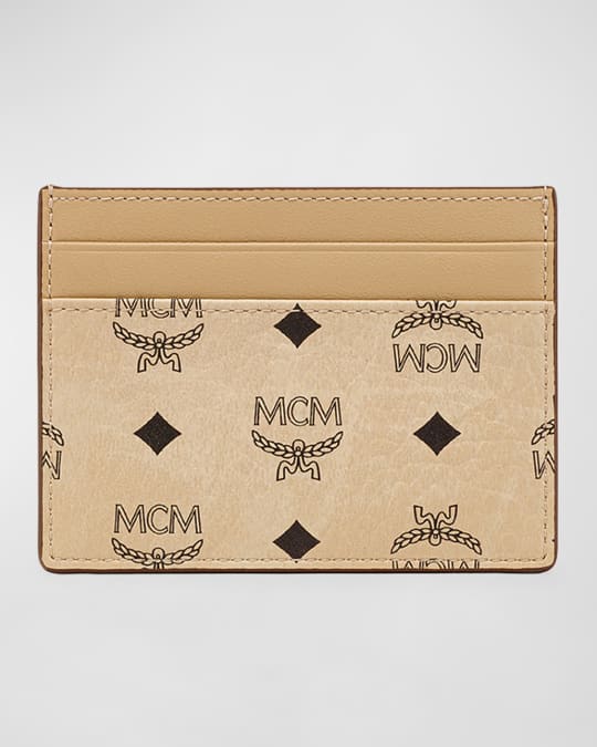 MCM Visetos Monogram Card Case | Neiman Marcus