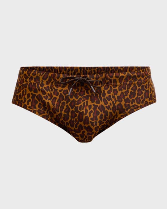 CDLP Men's Leopard Swim Briefs | Neiman Marcus