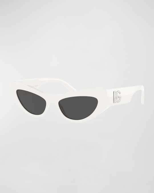 Dolce&Gabbana DG Logo Acetate Cat-Eye Sunglasses | Neiman Marcus