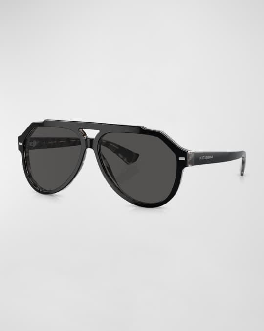 Dolce&Gabbana Men's Acetate Aviator Sunglasses | Neiman Marcus