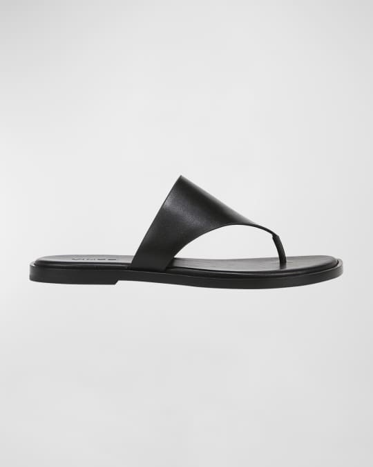 Vince Ellis Leather Slide Sandals | Neiman Marcus