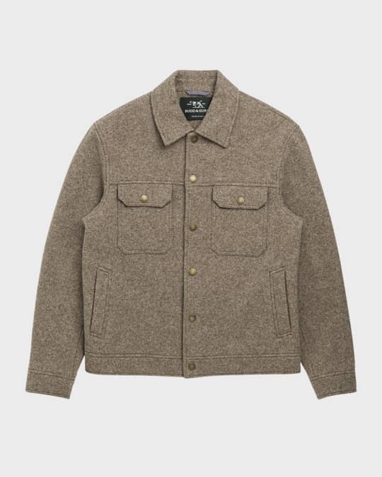 Rodd & Gunn Men's Brooklyn Wool Trucker Jacket | Neiman Marcus