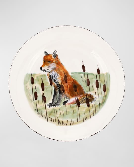 Vietri Wildlife Fox Dinner Plate | Neiman Marcus