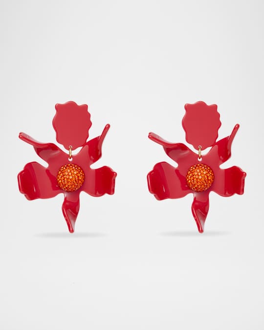Lele Sadoughi Crystal Lily Earrings | Neiman Marcus