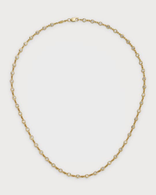 Roberto Coin 18K Yellow Gold Diamond Eyeglass Station Necklace, 16"L ...