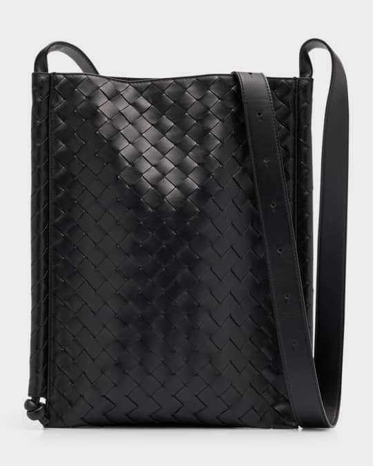 Bottega Veneta Men's Large Intrecciato Leather Flat Loop Tote Bag ...
