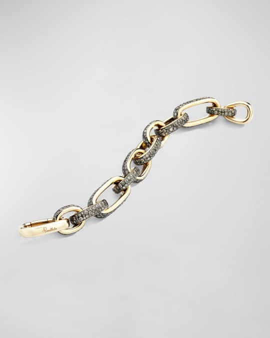 Pomellato 18K Rose Gold Iconica Brown Diamond Chain Bracelet | Neiman ...