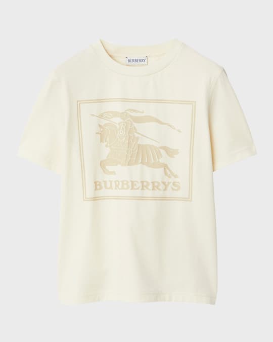 Burberry Boy's Cedar EKD Box Logo Short-Sleeve T-Shirt, Size 6M-2 | Neiman Marcus