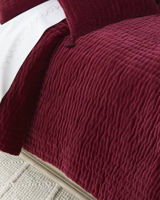 John Robshaw Velvet Coverlet, Queen | Neiman Marcus