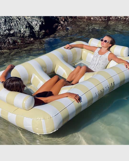SUNNYLiFE Luxe Twin Hammock Float, Mango Bay | Neiman Marcus