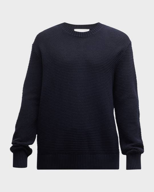 FRAME Men's Textured Wool-Blend Sweater | Neiman Marcus