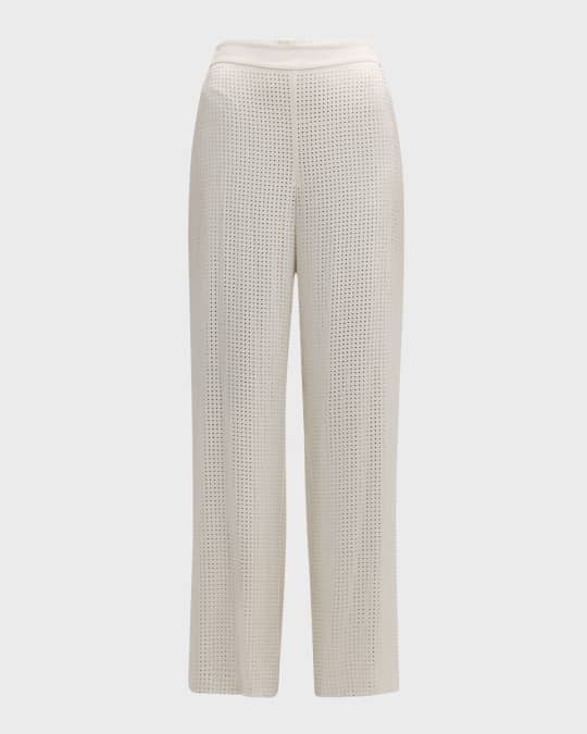 Kobi Halperin Lane Straight-Leg Rhinestone Pants | Neiman Marcus