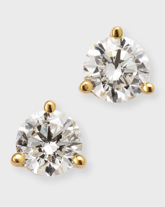 Neiman Marcus Diamonds 18K Yellow Gold Martini Diamond Earrings, 1 ...