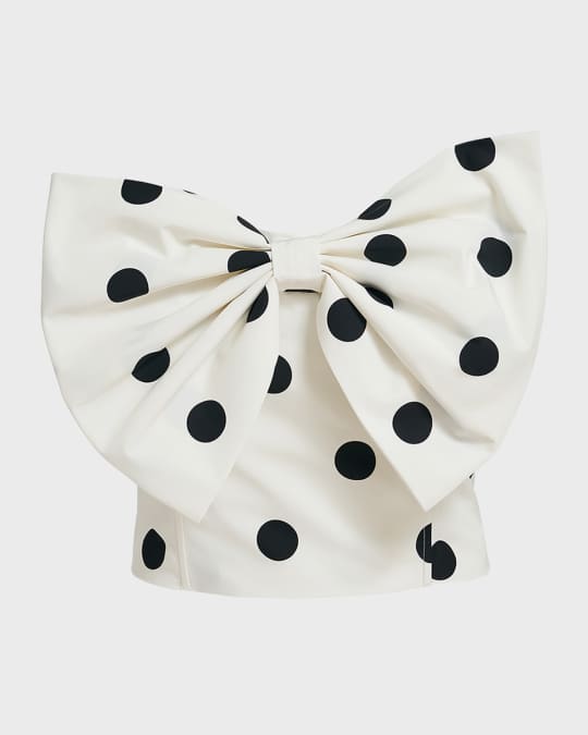 Essentiel Antwerp Freesia Strapless Bow Bodice Top | Neiman Marcus