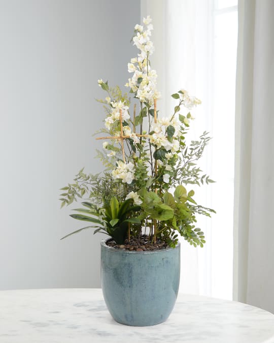 John-Richard Collection Bougainvillia Rock Garden 76" Faux Floral ...