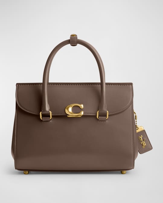 Coach Broome Luxe Leather Top-Handle Bag | Neiman Marcus