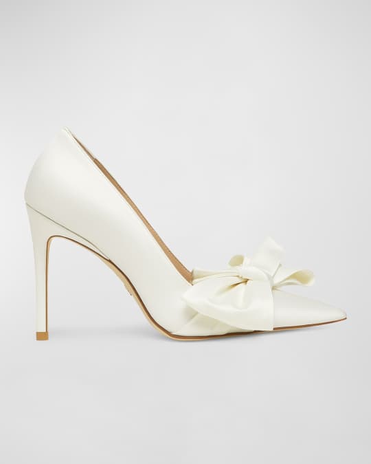 Stuart Weitzman Stuart Loveknot Bow Stiletto Pumps | Neiman Marcus