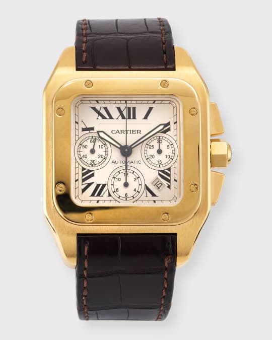 Vintage Watches Cartier Santos Chronograph 41mm Vintage 2000s Watch ...